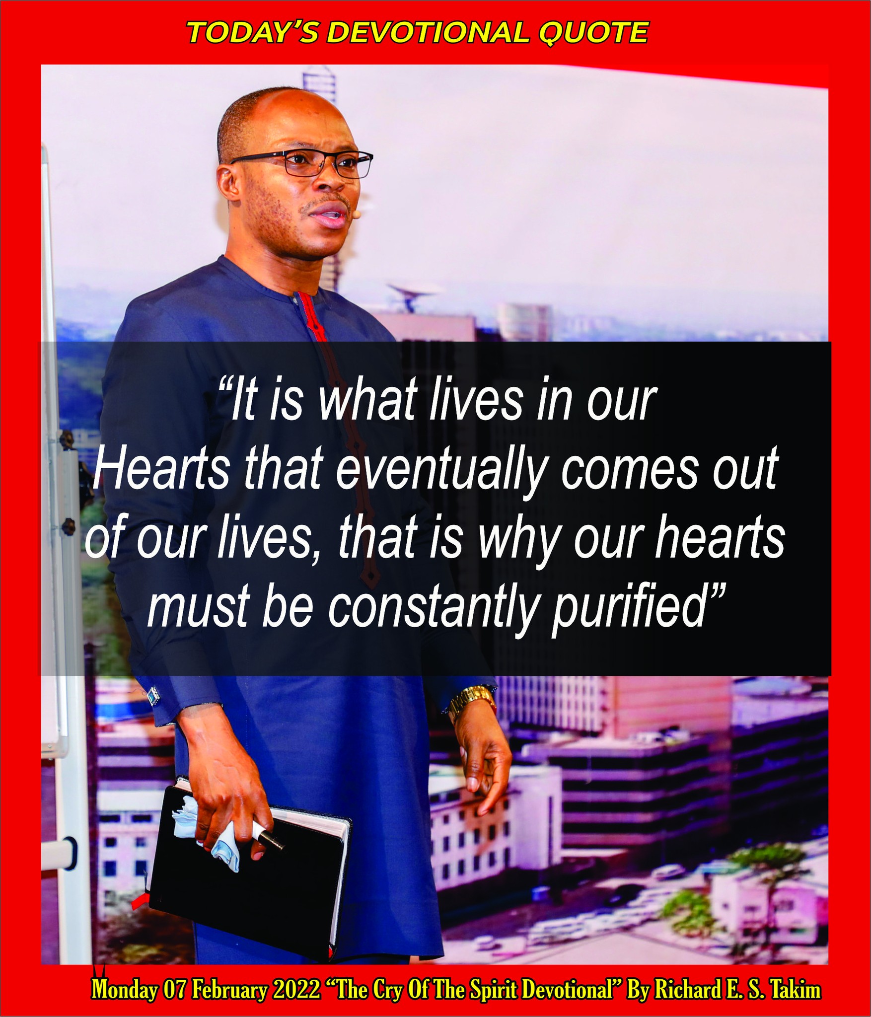 THE CRY OF THE SPIRIT DEVOTIONALS – BY RICHARD E. S. TAKIM - THE CRY OF ...