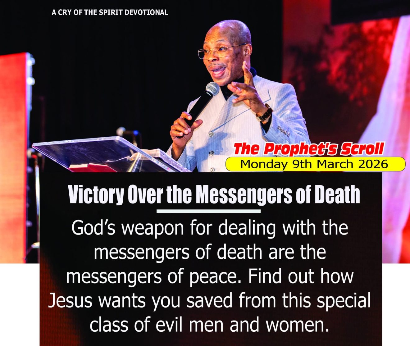 THE CRY OF THE SPIRIT DEVOTIONALS – BY RICHARD E. S. TAKIM - THE CRY OF ...