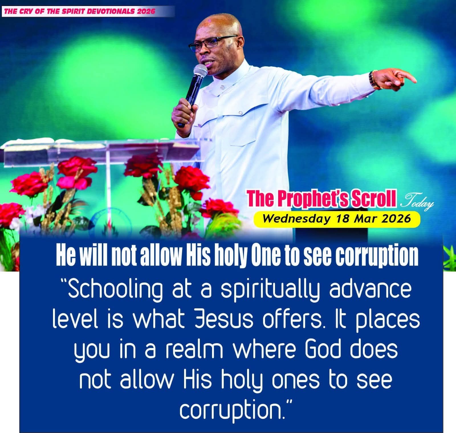 THE CRY OF THE SPIRIT DEVOTIONALS – BY RICHARD E. S. TAKIM - THE CRY OF ...